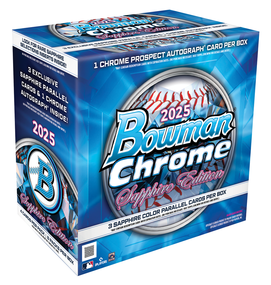 2025 Bowman Chrome Baseball Sapphire 5 Box Break #3 - PICK YOUR TEAM ...