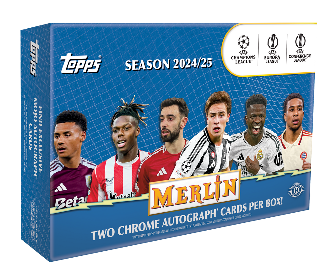 2024/25 Topps UEFA Club Competitions Merlin Chrome Soccer Breaker's ...