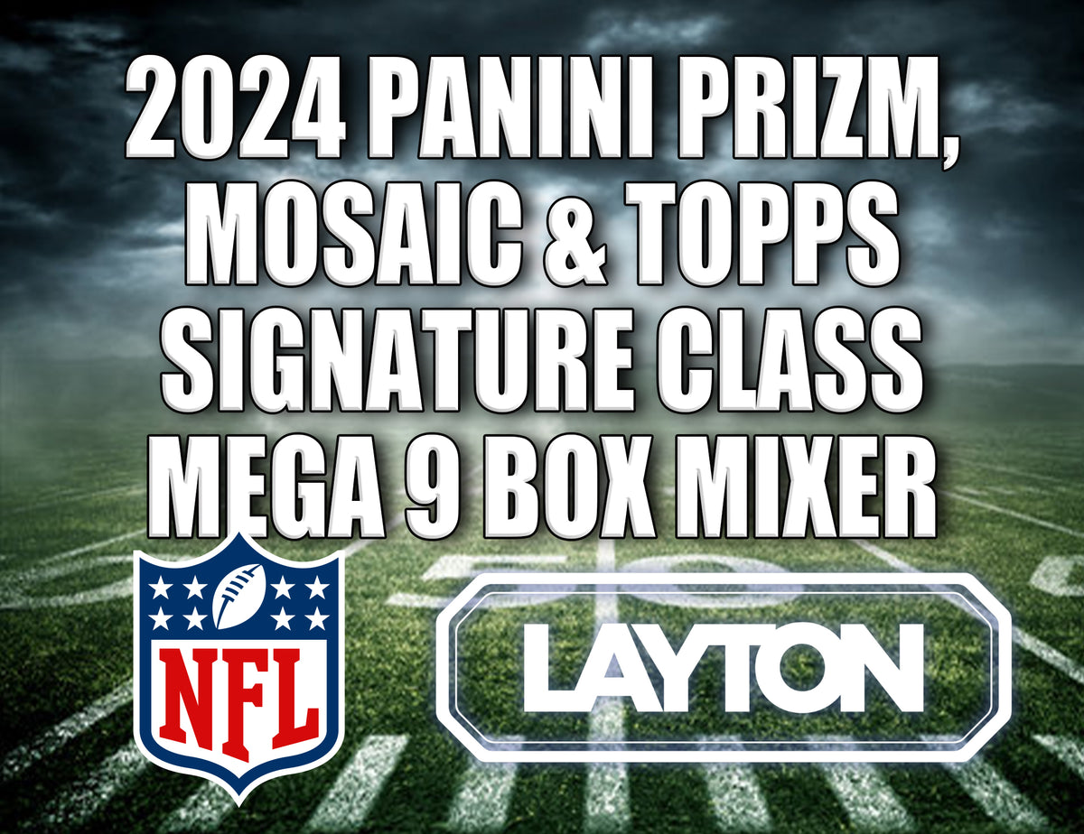 2024 Panini Prizm, Mosaic & Topps Signature Class Football Mega 9 Box ...