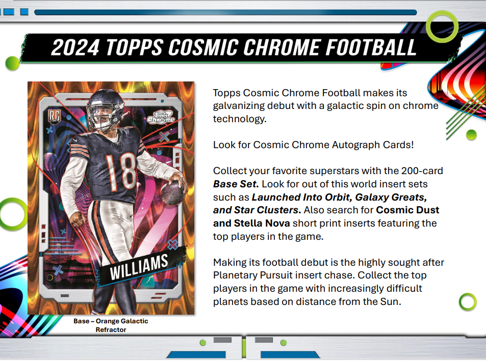 2024 Topps Cosmic Chrome Football Hobby 4 Box Break #1 - RANDOM TEAMS ...
