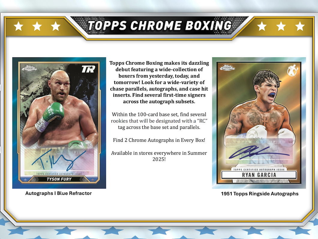 2024 Topps Chrome Boxing Hobby Box – Layton Sports Cards
