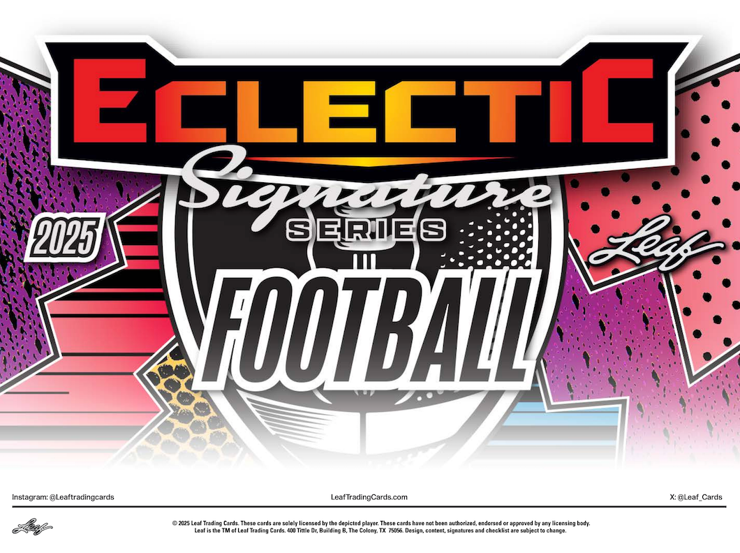 2025 Leaf Eclectic Signature Series Football Hobby & Mythical 5 Box ...